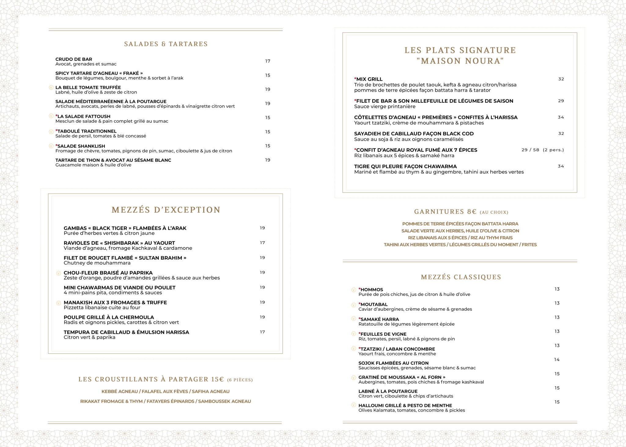 Concept Maison Noura - Noura | Restaurants libanais à Paris & Livraison ...